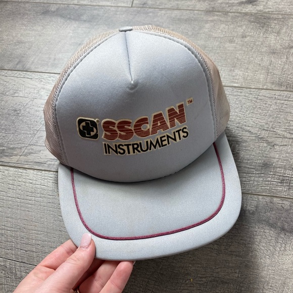 None | Accessories | Vintage Retro Sscan Instruments Mesh Cap Hat ...